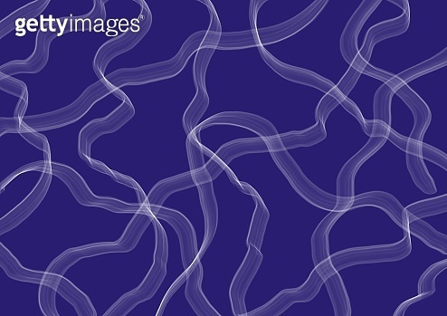 Abstract art navy blue color background with wavy white lines. Backdrop ...