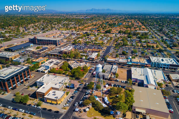 Gilbert, Arizona Aerial View (1395669693) - 게티이미지뱅크
