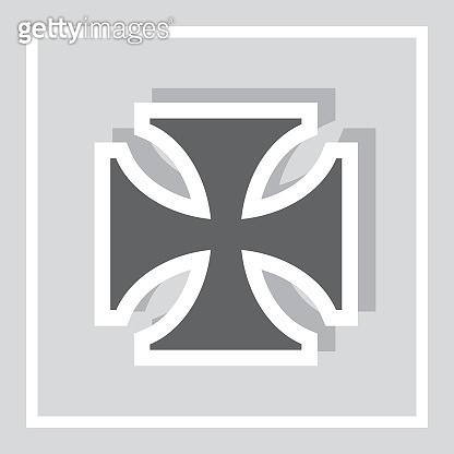 Iron cross symbol. Iron cross icon vector 이미지 (1409225814) - 게티이미지뱅크
