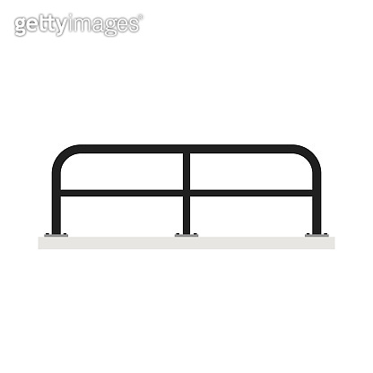 Railing vector. Railing on white background. Road fence. (1442898556 ...