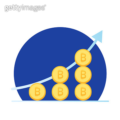 Bitcoin cryptocurrency price up. Bitcoin going up. Graph up. 이미지 ...