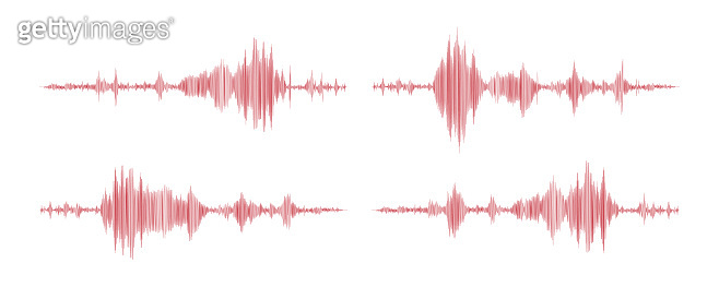 Seismograph Measurement Or Lie Detector Graph Seismic Measurements With Data Record Vector