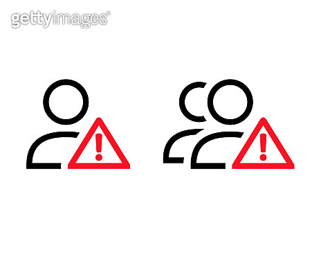 Account warning error icon. Profile important notice. 이미지 (1406396556 ...