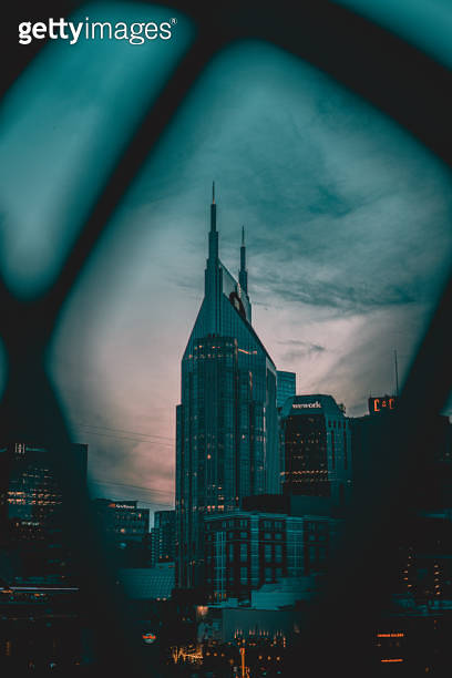 Artistic Shot Of Iconic "Batman Building" in Nashville, Tennessee ...