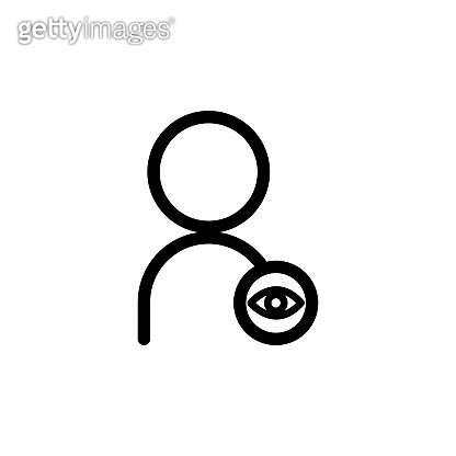 User look line icon. admin symbols. Editable stroke. Simple ...