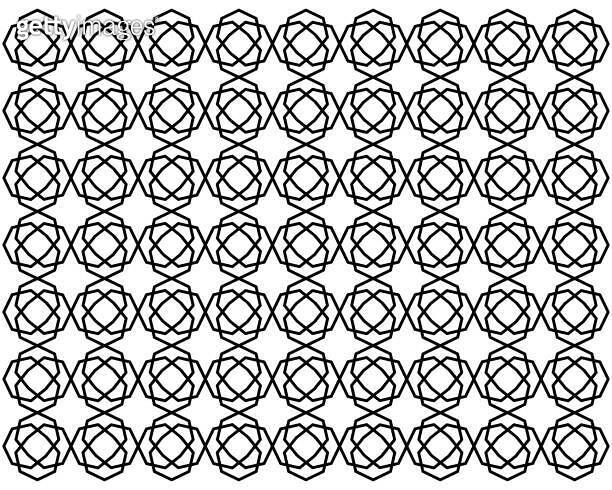 Vector seamless pattern. Circle Pattern Background Geometric Design ...