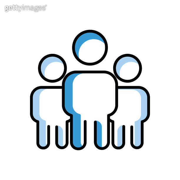 People icon. friendship. Two Tone line colored Design. the icon can be ...