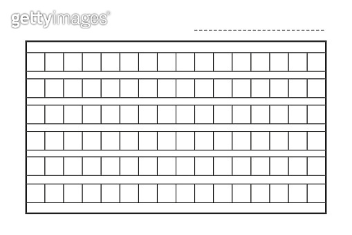 Squared manuscript. Blank paper template for school notebook. Paper ...