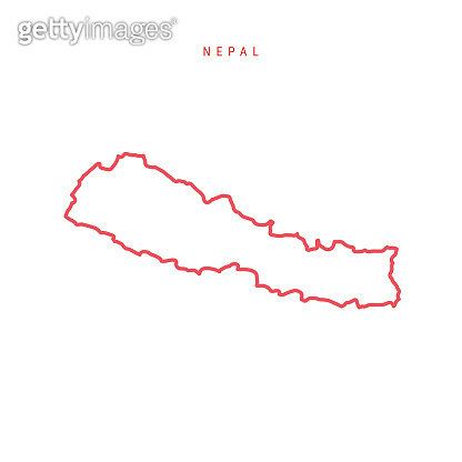 Nepal editable outline map. Vector illustration 이미지 (1425353760) - 게티이미지뱅크