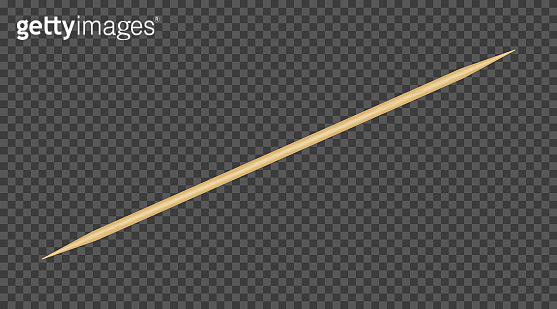 Wooden toothpick. Sharp bamboo sticks for teeth. Wood skewer with ...