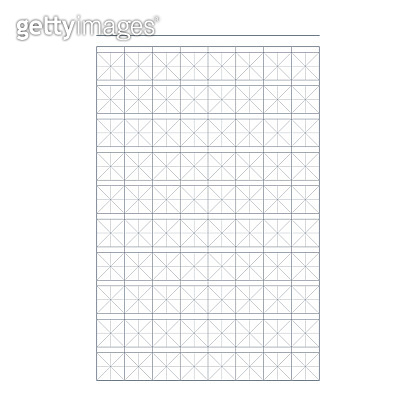 Chinese copybooks for caligraphy and hieroglyphic studies. Squared ...