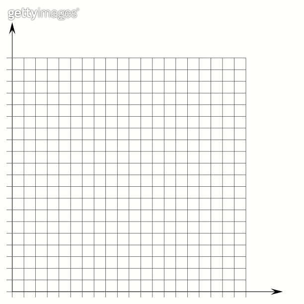 Grid paper. Mathematical graph. Cartesian coordinate system with x-axis ...