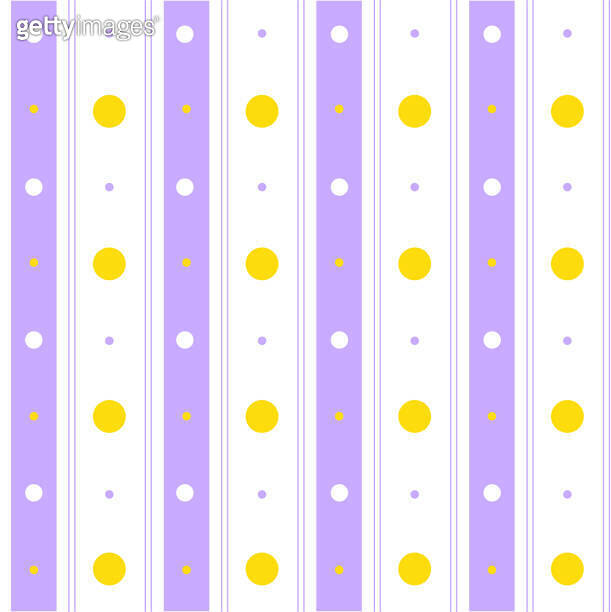Purple Yellow Pastel Polkadot Circle Round Vertical Line Stripe Dot ...