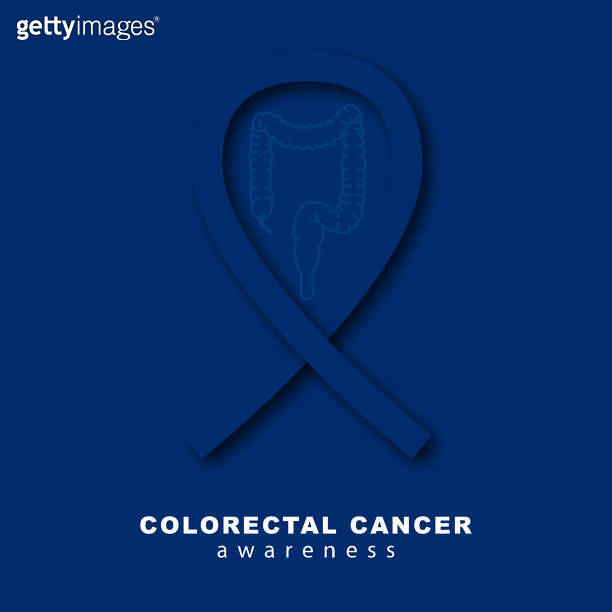 National Colorectal Cancer Month, Colorectal Cancer Awareness. Vector ...