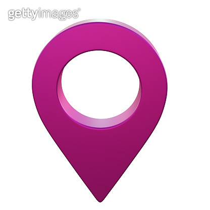 Pink map marker.Pink location pin. 3d render 이미지 (1423709538) - 게티이미지뱅크