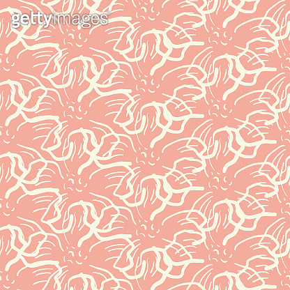 Wild meadow flower weave seamless vector pattern background. Modern ...