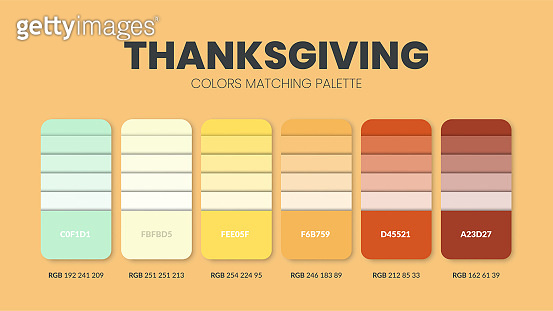 Color scheme for Thanksgiving day. Color Trends combinations and ...