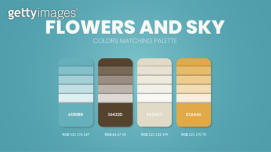 Flower Tone color palettes or color schemes are trends combinations and ...