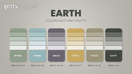 Earth tone color palettes or color schemes are trends combinations and ...