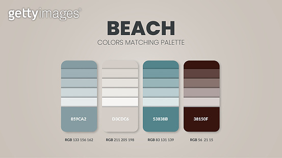 Beach tone colour schemes ideas. Color palettes are trends combinations ...