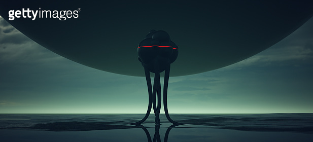 Alien Invaders From Outer Space Bulbous Extra-Terrestrial with ...