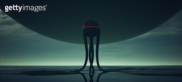 Alien Invaders From Outer Space Extra-Terrestrial with Tentacles ...