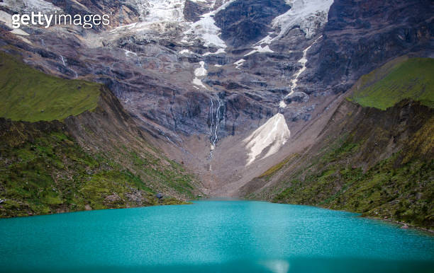 Humantay lake in Peru in the Andes amazing scenic view of remote ...