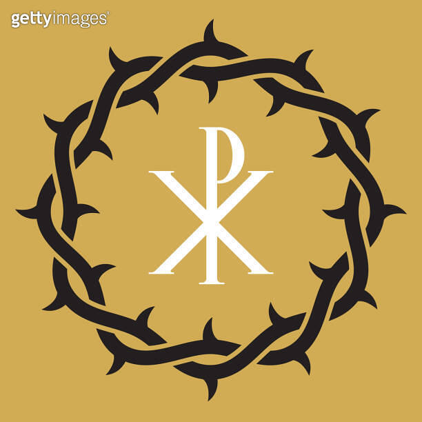 Crown or wreath of thorns with Christ symbol. (1362790110) 일러스트, 무료 ...