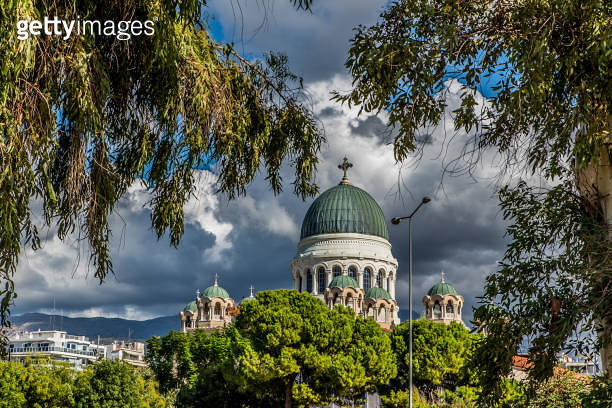Agios Andreas of Patras on a beautiful day, Achaia, Peloponnese, Greece ...