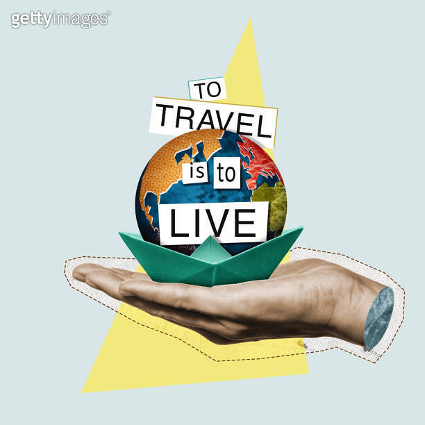 To travel is to live. Poster. 이미지 (1388805583) - 게티이미지뱅크