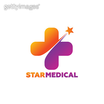 Star Medical Logo Template Design Vector, Emblem, Design Concept ...
