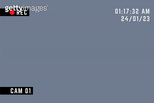 Security camera 3x2 video frame. Camcorder ui overlay. Videocamera ...