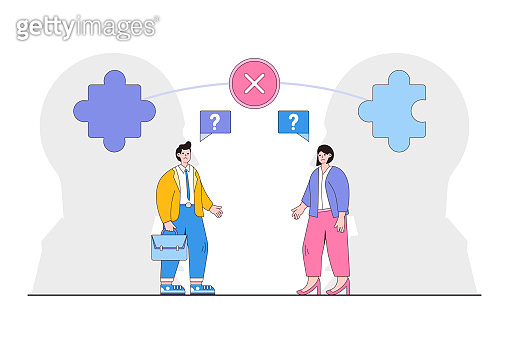 Making mistake strategy, different business decision, incorrect choice ...