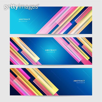 Modern colorful abstract web banner background creative design. Banner ...