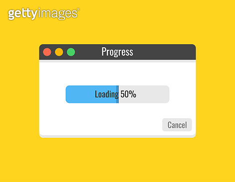 Progress bar of file copying template. Vector illustration. 이미지 (1388590549) - 게티이미지뱅크