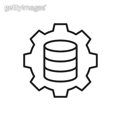 Making changes to the database icon. High quality black vector ...