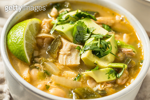 Homemade White Chicken Chili con Carne (1447991354) - 게티이미지뱅크