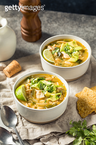 Homemade White Chicken Chili con Carne 이미지 (1447991370) - 게티이미지뱅크