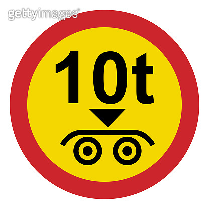 Prohibited road signs. Trolley load limit. Traffic signs. (1439980759 ...