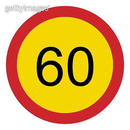 Prohibited road signs. Speed limit 60. Traffic signs. 이미지 (1439768754 ...