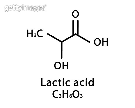 Lactic acid molecular structure. Lactic acid skeletal chemical formula ...