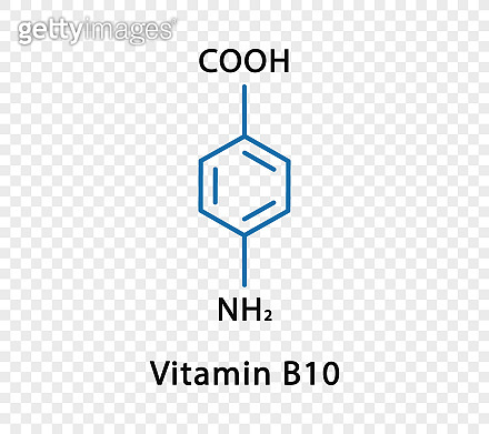 Vitamin B10 chemical formula. Vitamin B10 structural chemical formula ...