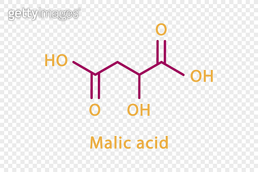 Malic acid chemical formula. Malic acid structural chemical formula ...