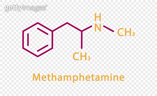 Methamphetamine chemical formula. Methamphetamine structural chemical ...