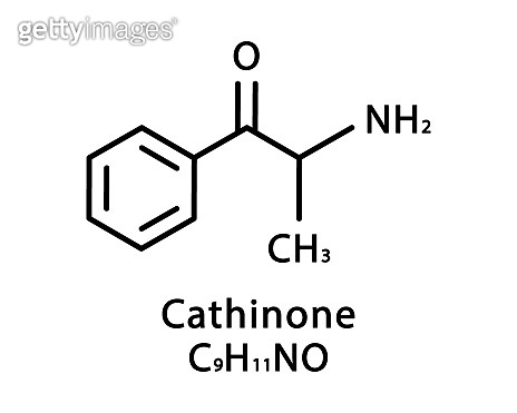 Cathinone molecular structure. Cathinone skeletal chemical formula ...