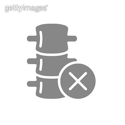 Spine with cross checkmark grey icon. Spinal canal symbol 이미지 ...