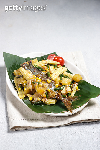 Oseng ikan asin peda or Stir fry Salted Fish is an Indonesian cuisine ...