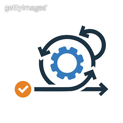 Agile, project management icon. Simple editable vector graphics. 이미지 ...