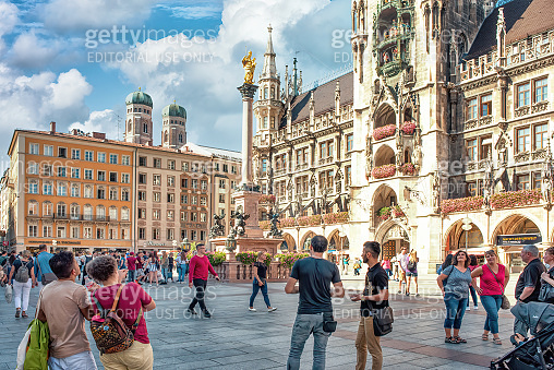 A traditional German city street. 이미지 (1366984953) - 게티이미지뱅크