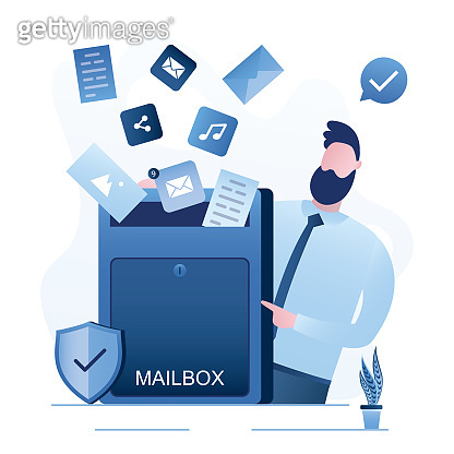 Safe mailbox. Filtering information from Internet. Manager holds post ...
